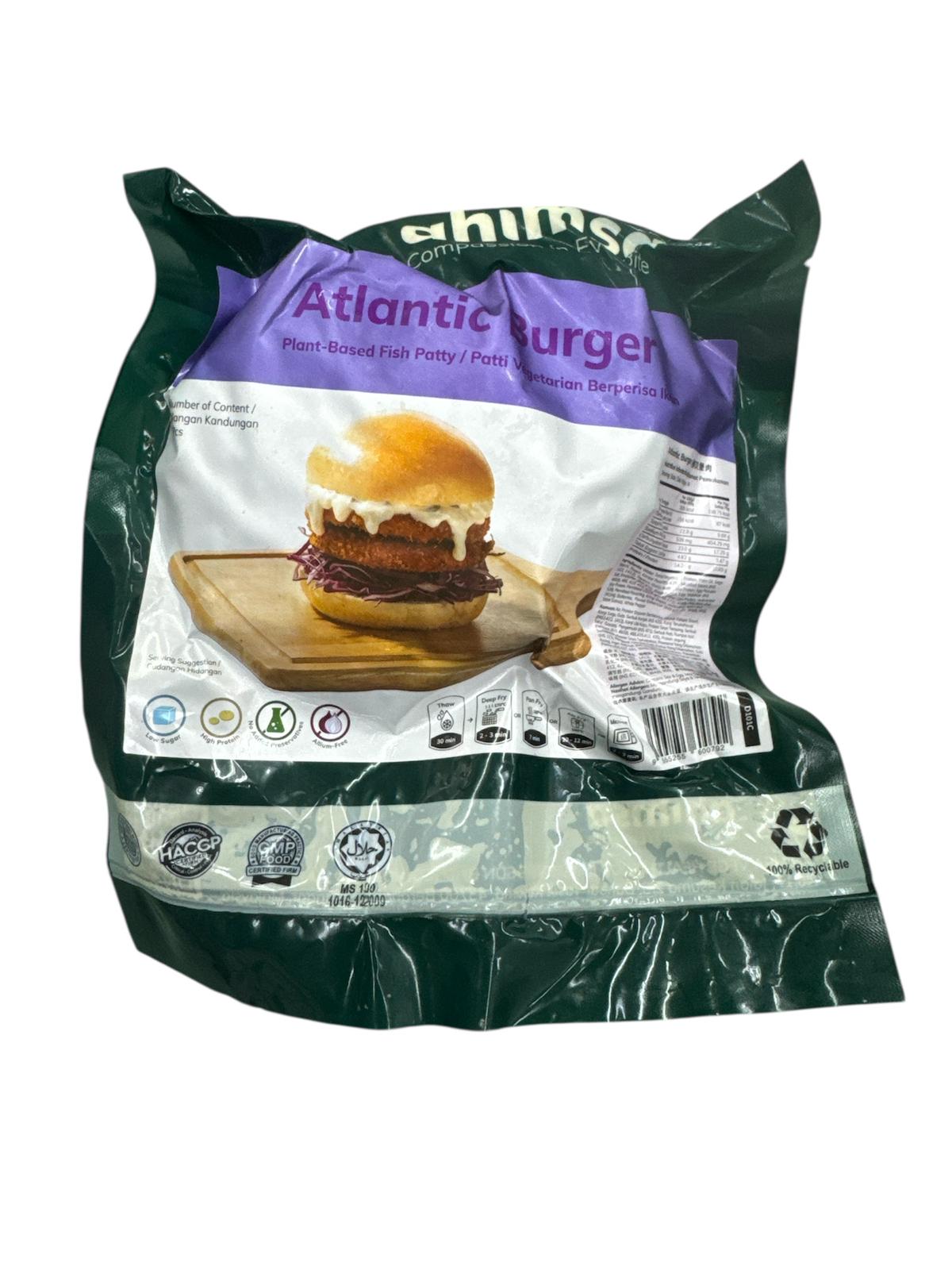 FVFS:Ahimsa Atlantic Burger 麦之素 - 鱼柳汉堡肉 (4 pieces ) 300grams